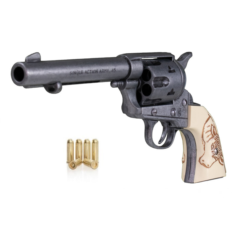 Revólver Kolser Peacemaker Colt 45 5'5" USA 1873 Toro Pavonado, compra online